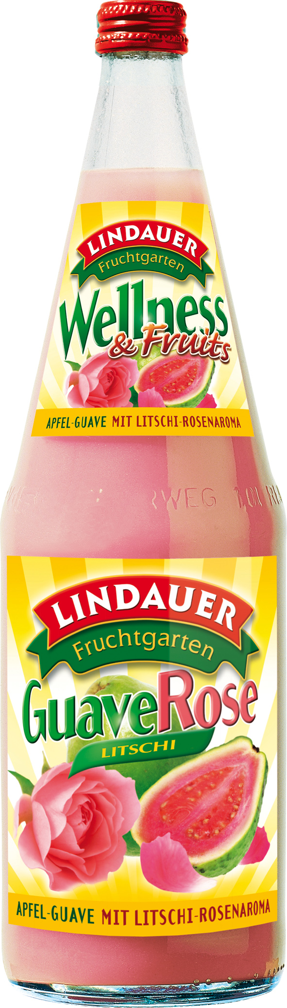 Lindauer Guave Rose Litschi 6 x 1,0 Liter Glas | Saft & Nektar | Saft ...