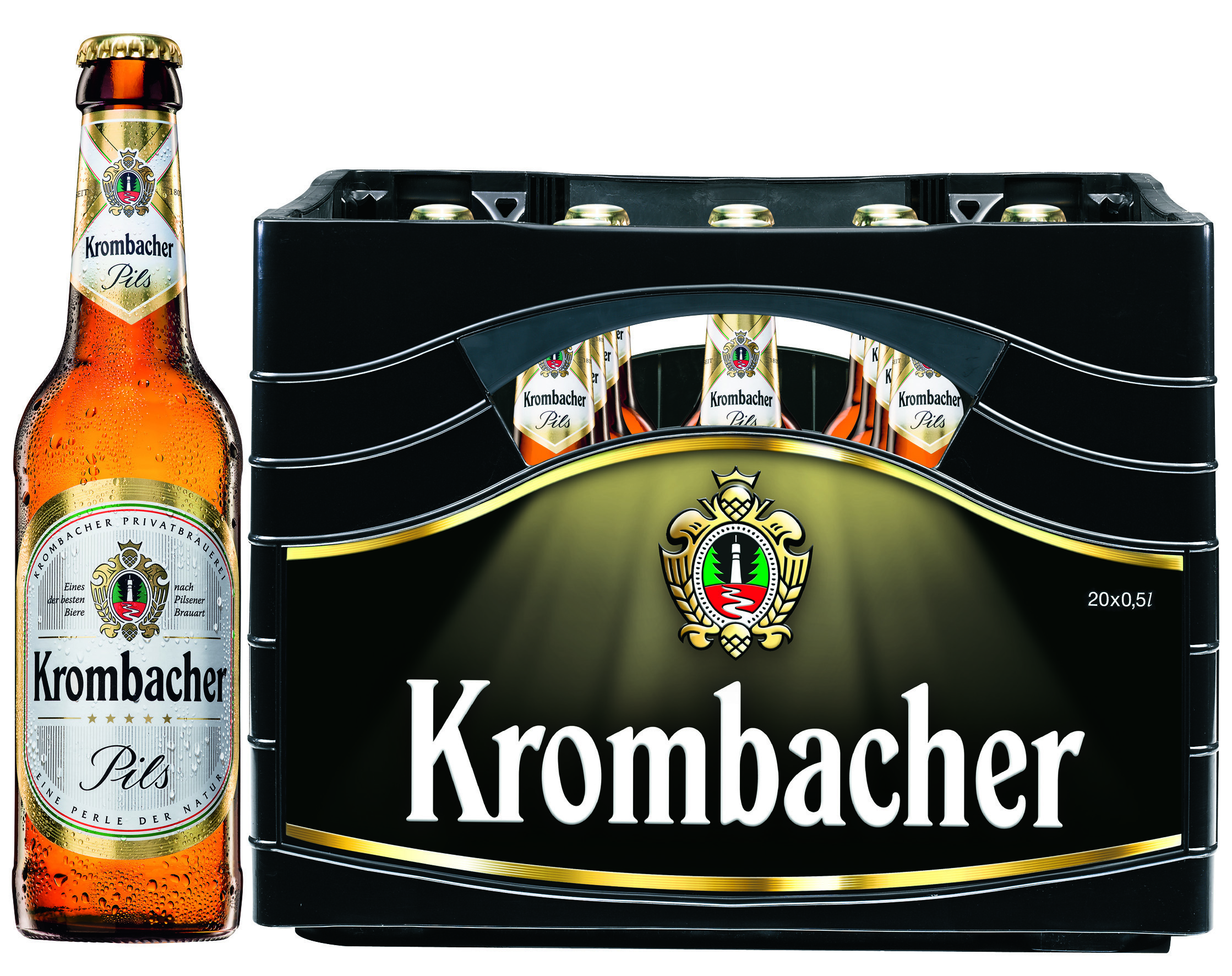 Krombacher Pils 20 x 0,5 Liter | Pils mit Alkohol | Pils | Bier ...