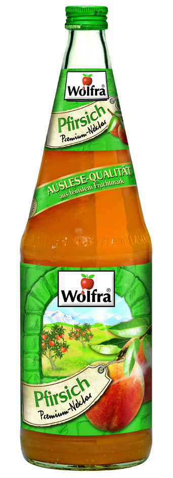 Wolfra Pfirsich 6 x 1,0 Liter Glas | Saft & Nektar | Saft, Nektar & Fruchtsaftgetränke ...